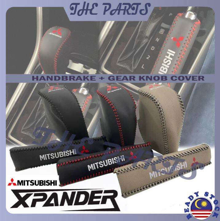 Mitsubishi Xpander XPANDER Leather Gear Knob Cover Handbrake Cover ...