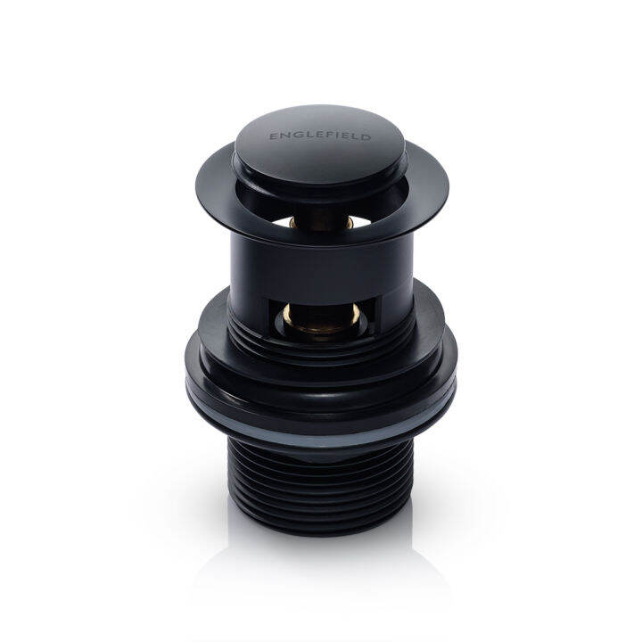 Englefield Brass touch activated drain for wash basin with overflow ...