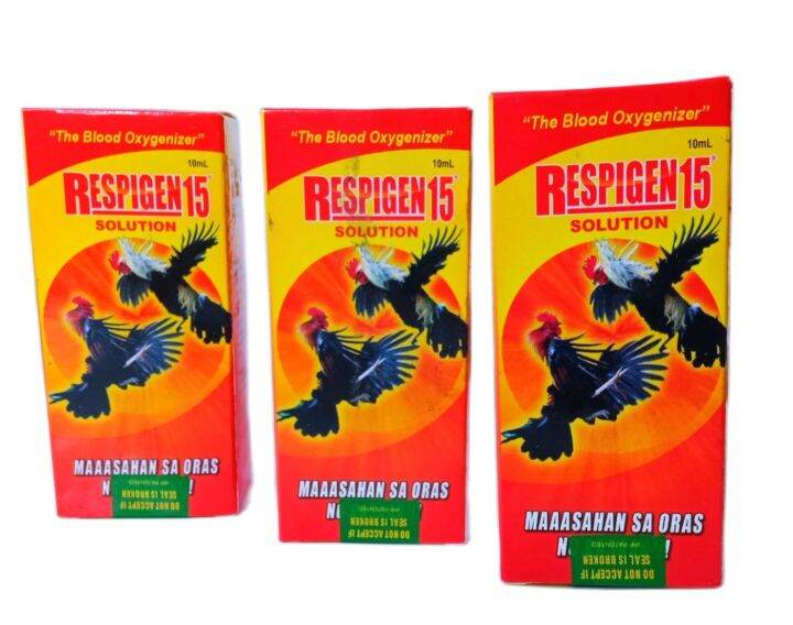 [VET SUPPORT] 3box (10ml) Respigen 15 Solution inject. for gamefowl ...