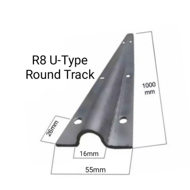 【Local delivery】 1M/PC R8/R10/DV Sliding Gate Rail Track Hardware U ...
