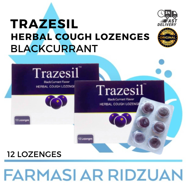 Trazesil Herbal Cough Lozenges Blackcurrant | Lazada
