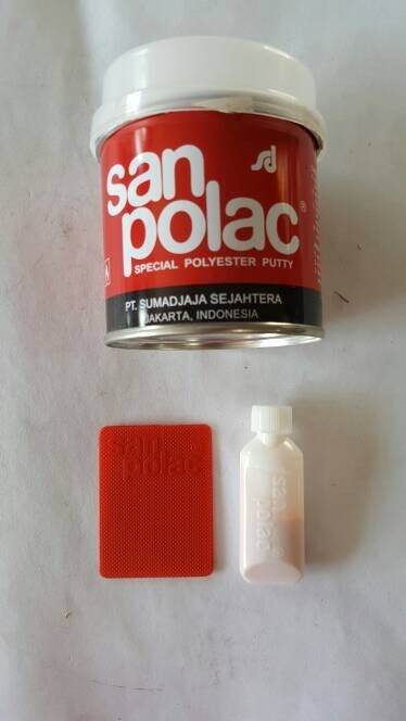 San Polac Sanpolac Dempul Besi Cat Mobil 250g Polymer Plastic Plastik ...