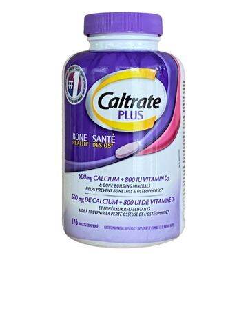 Caltrate Plus BONE HEALTH 600mgCALCIUM+800IU Vitamin D3, 176 Tablets ...