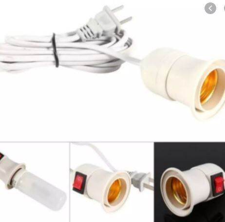 Fitting Gantung Rumah Lampu Kabel 5 Meter Lampu Bohlam E27 switch Cable ...