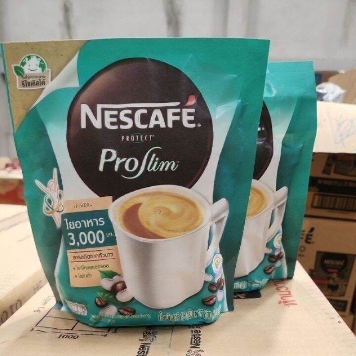 NESCAFE 3in1 Proslim เนสกาแฟ 3อิน1 โปรสลิม โพรสลิม แพ็ค 17ซอง | Lazada ...