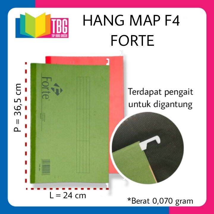 HANG MAP F4 HIJAU FORTE / MAP DOKUMEN / MAP GANTUNG | Lazada Indonesia