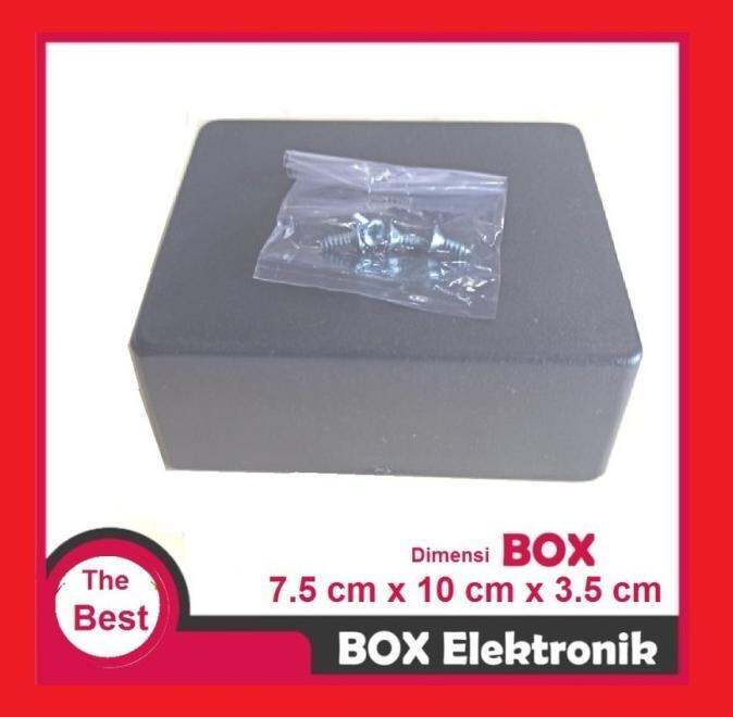 BOX ELEKTRONIK 7.5X 10 X 3.5 CM CASING BOX HITAM IMPORT | Lazada Indonesia