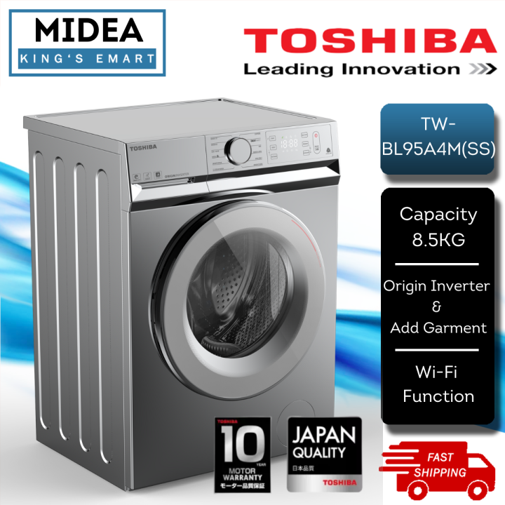 Toshiba 8.5KG Origin Inverter Front Load Washing Machine TW-BL95A4M(SS ...