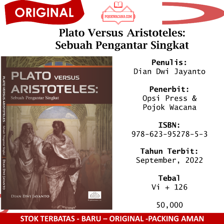 Buku Filsafat Plato Versus Aristoteles Sebuah Pengantar Singkat - Dian Dwi Jayanto | Lazada ...
