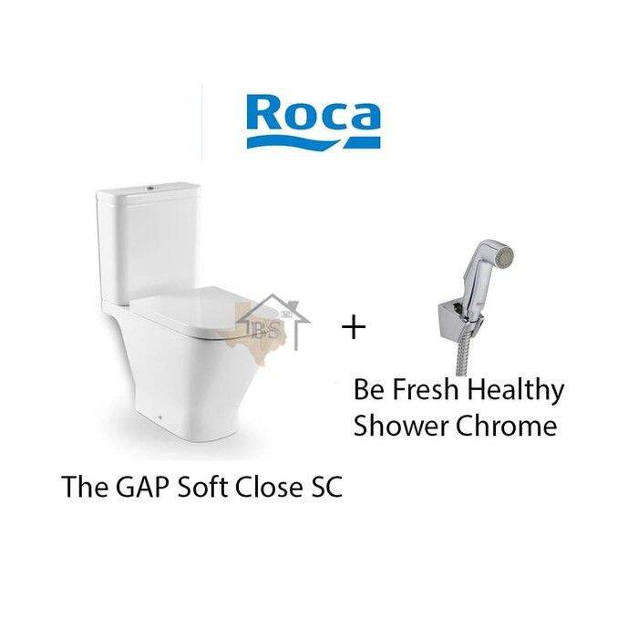 CLOSET DUDUK ROCA MONOBLOK ROCA THE GAP SOFT CLOSE WITH JET SHOWER ...