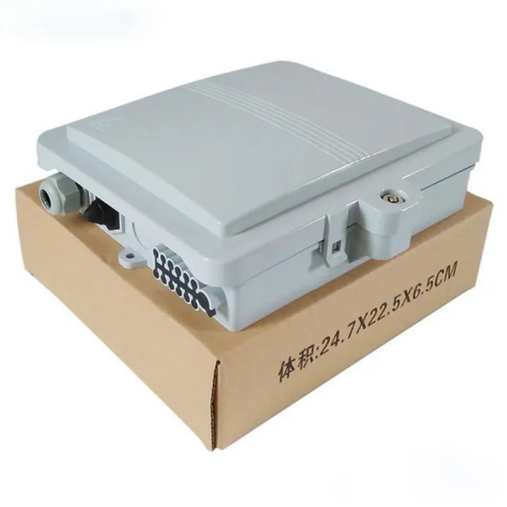 FTTH Indoor Outdoor Wall Mount 12Core Port Fiber Optic Termination Box ...