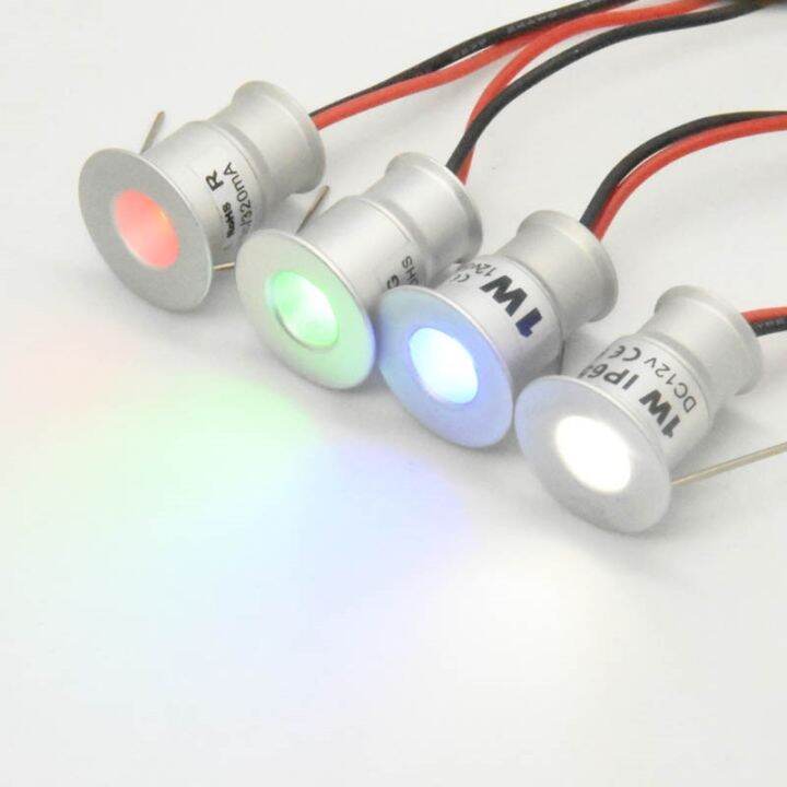 RGB 1W 12V Mini LED Downlight Dimmable IP65 Outdoor Interior Spotlight ...