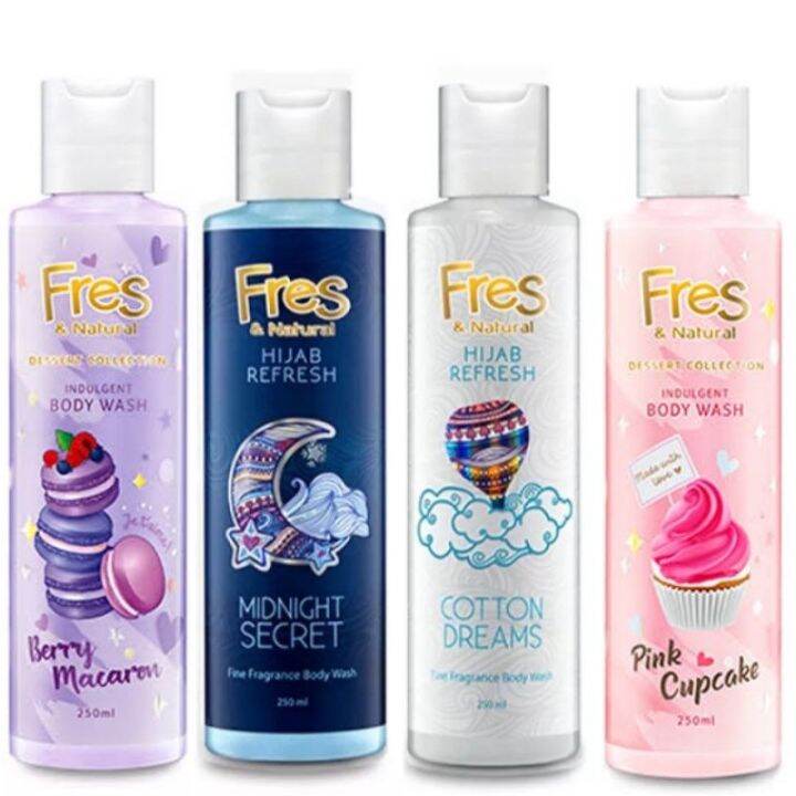 Fres & Natural Body Wash Botol 250ml | Lazada Indonesia