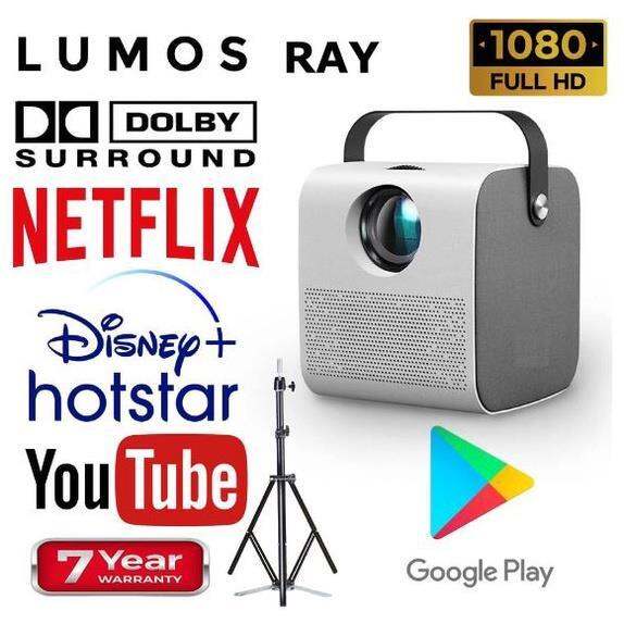 LUMOS Q3 Pro Projector 4K UHD Resolution Built-in Android OS Portable Mini Quality | Lazada PH