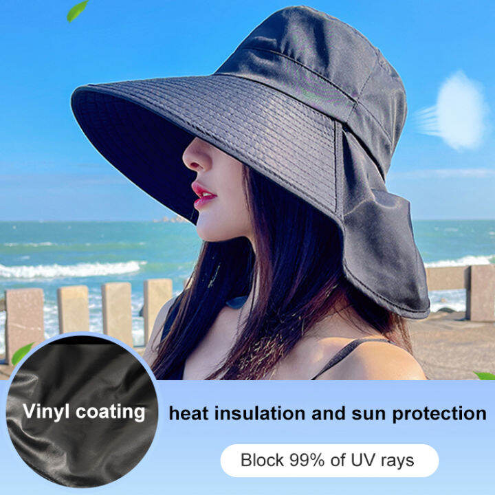 viviqueen Women Widened neck protection lightweight sun hat UV Bucket ...