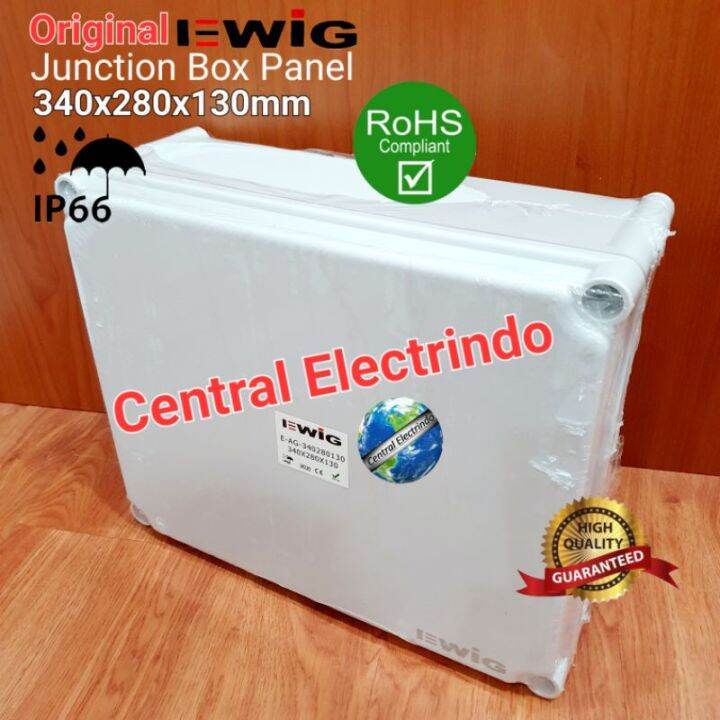 Junction Box AG 340×280×130mm Box Panel Plastik ABS EWIG Polos IP66. | Lazada Indonesia