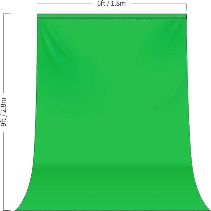 NEEWER 6x9ft/1.8x2.8M Green Screen, Photography Backdrop Background ...