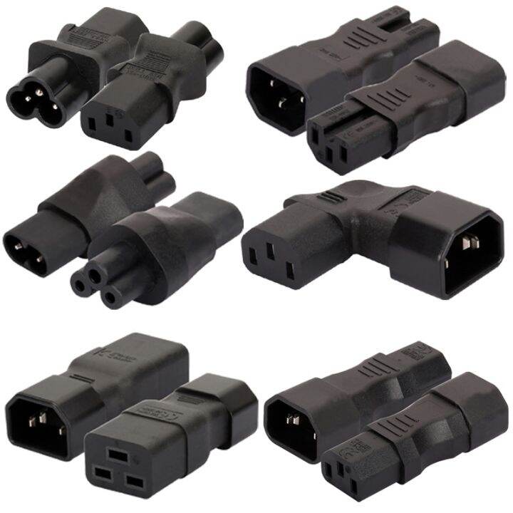 Universal IEC320 C13 C14 to C5 C6 C7 C8 C19 C20 C21 Convert Connector ...