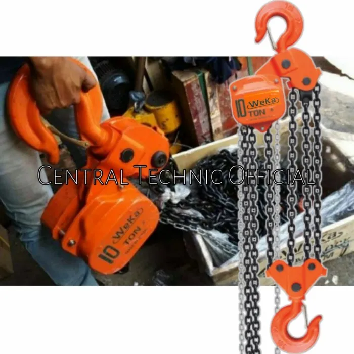 Chain Block 10 Ton 5 Meter Weka Japan Chain Hoist 10 Ton Takel 10 Ton