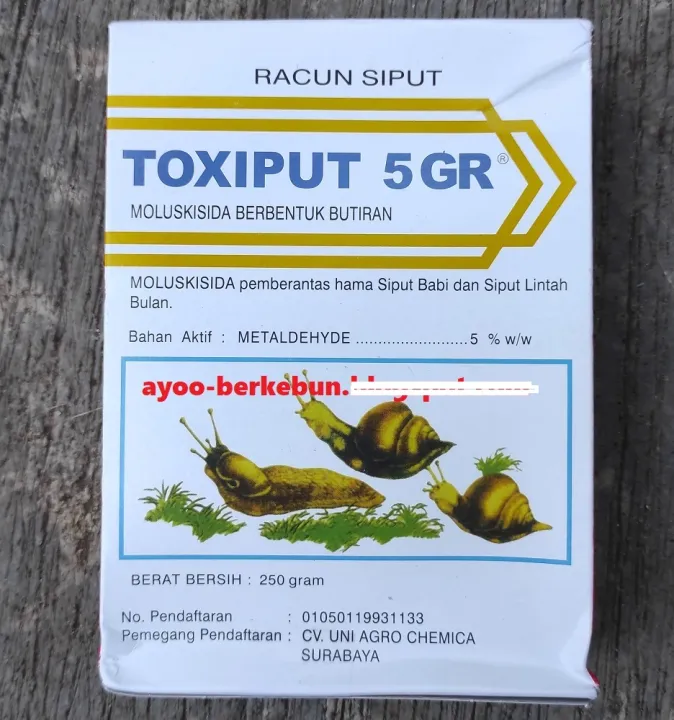 Racun Siput TOXIPUT 5GR / Toxiput 250 gram / Pembasmi Hama Siput ...