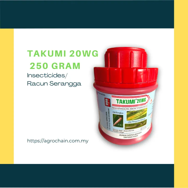 ACM - TAKUMI 20WG - 250 GRAM (RACUN SERANGGA/杀虫剂/INSECTICIDE) mengwal Ulat Gulung Daun,Ulat ...