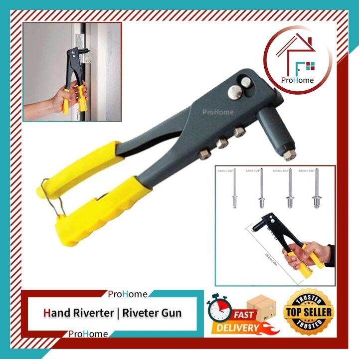 ProHome88 Hand Riverter/ Rivet Gun/ Hand Riveting Single Hand Riveter ...
