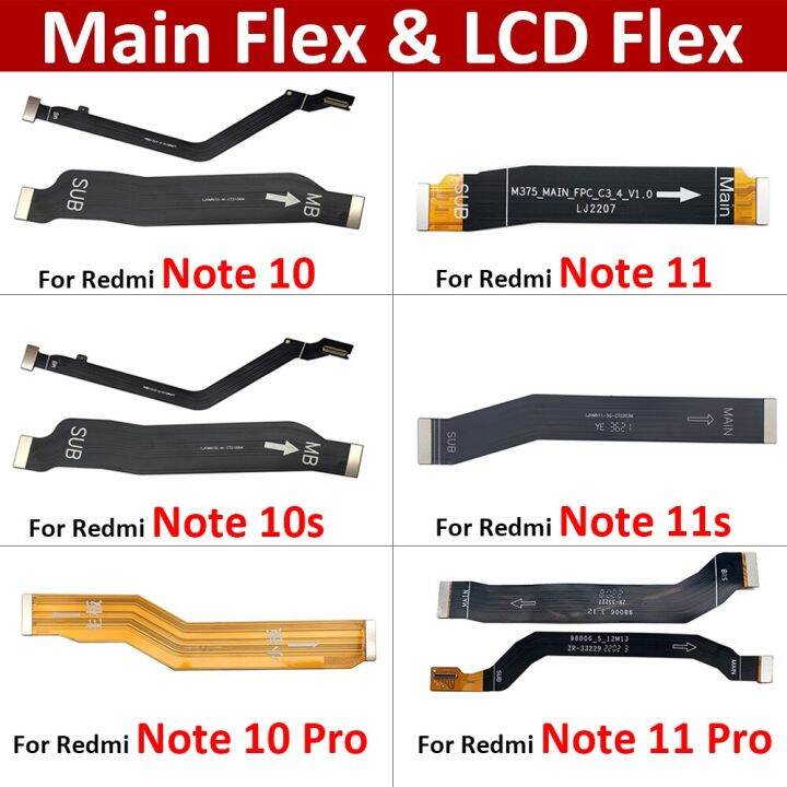 Original Main Flex For Suitable For Xiaomi Redmi Note 10 10S 11 11S Pro ...