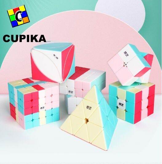Rubik Pyraminx Qiyi Stickerless macaron Marcaroon Marcaron ORIGINAL ...