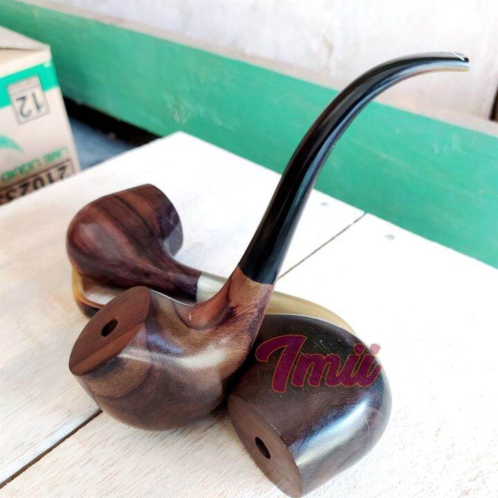 PIPA ROKOK MODEL CANGKLONG KAYU SONOKELING - PIPA ROKOK JUMBO KOMBINASI ...