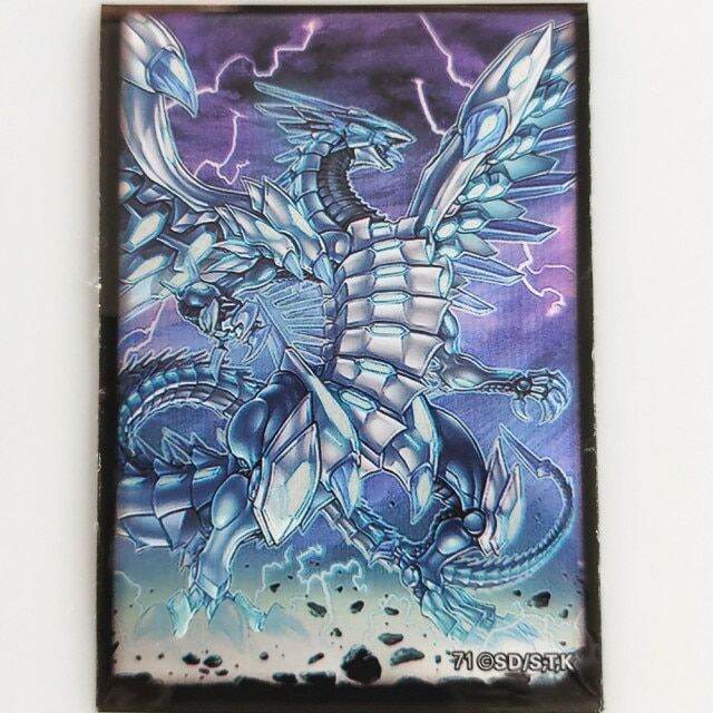 50 Pcs/pack Yugioh Blue-Eyes Chaos Max White Dragon Game Card Sleeve Eyes Of Blue Yu-Gi-Oh ...