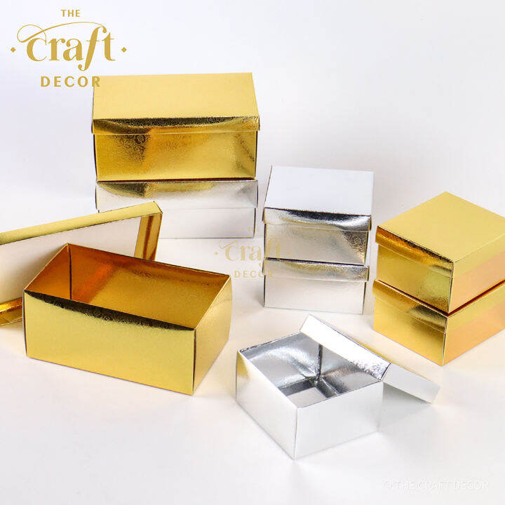 The Craft Decor Metallic Gift Box*1pc | Kotak Hantaran | Goodies ...