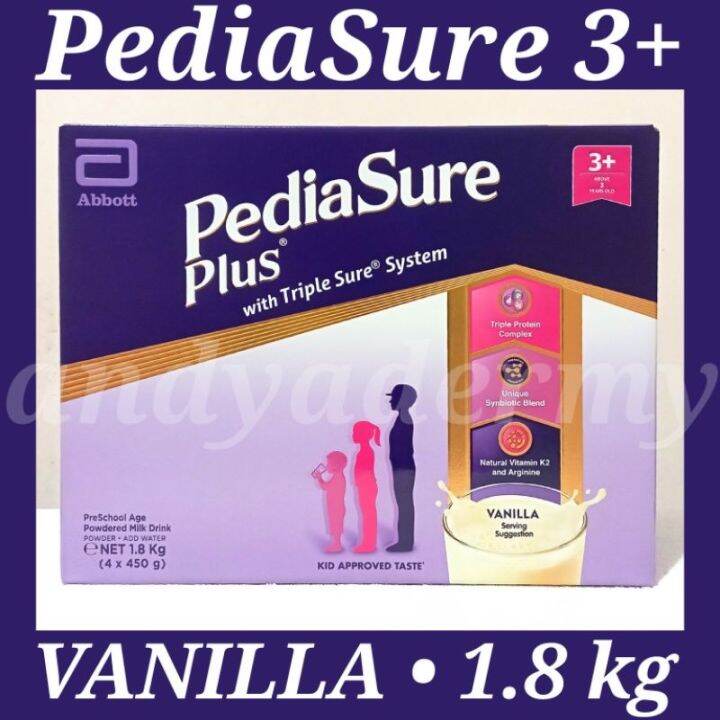 Pediasure Plus VANILLA 1.8 kg for 3 (three) years old and up 1.8 kg ...