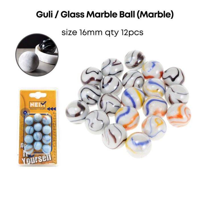 [HUNTWARE] Assorted Marbles for Kids Enthusiasts Big and Small Glass ...