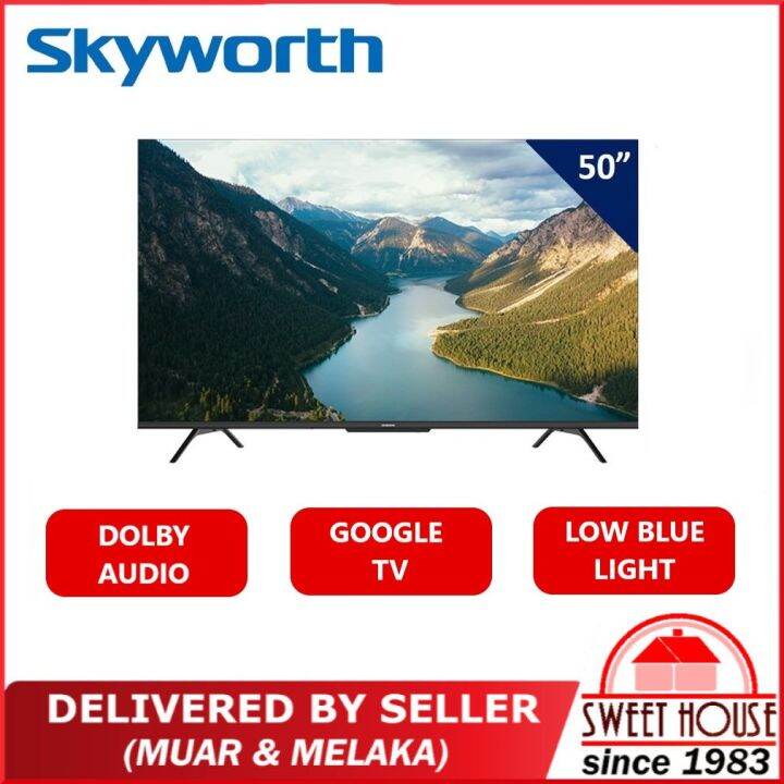 [New 4K Google TV] Skyworth 50" 50SUE7600 4K UHD LED Google TV | Lazada