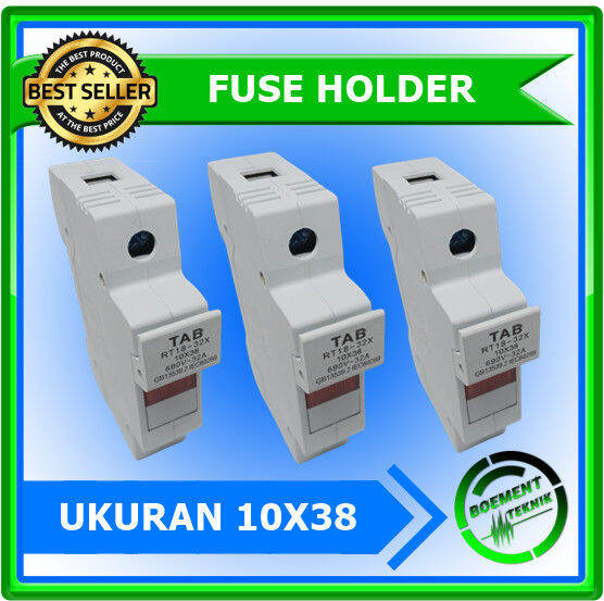 Rumah Fuse Holder Ukuran 10x38 dudukan fuse dilengakapi LED | Lazada ...