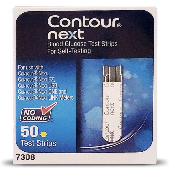 CONTOUR NEXT Blood Glucose Test Strips 50 Count 7308 EXP Jan 2024 ...