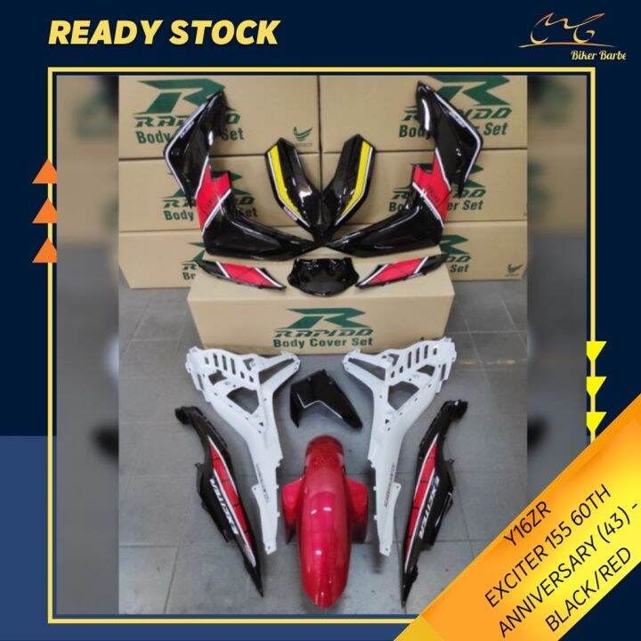 [READY STOCK] COVERSET/BODYSET YAMAHA Y16/Y16ZR EXCITER 155 60TH ...