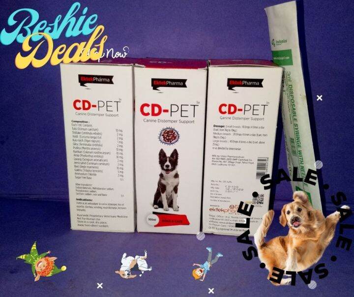 CD-PET CANINE DISTEMPER SUPPORT 100ml with Free Syringe | Lazada PH