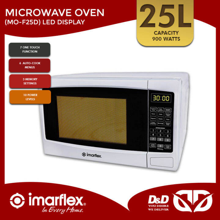D&D | Imarflex MO-F25D Digital Microwave Oven 25L -Silver (900 Watts ...