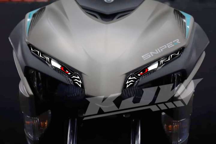 Winker For Yamaha Sniper 155 Red Angry Eye's Decal Design | Lazada PH