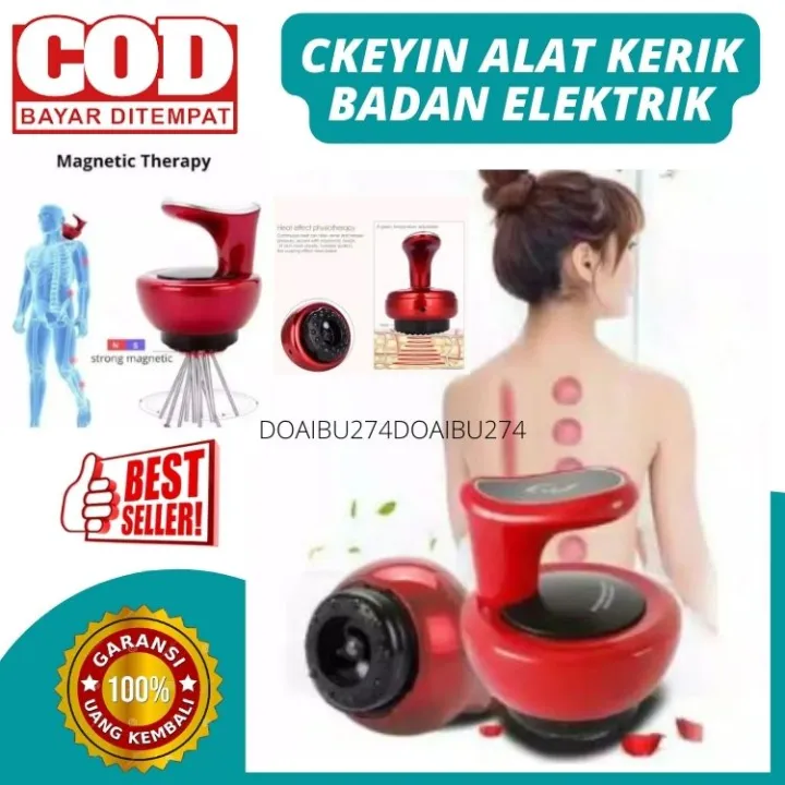 JAKARTA [BISA COD SELURUH INDONESIA] - Alat Kerokan Elektrik Terapi Bekam Kop Masuk Angin - Alat ...