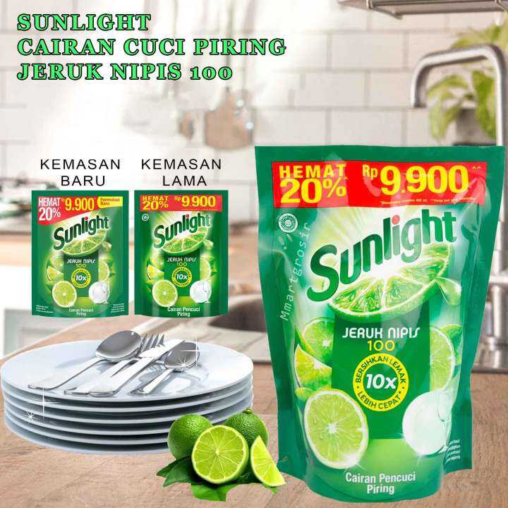 Sunlight / Cairan pencuci Piring / Jeruk Nipis 100 / 420 ml | Lazada Indonesia