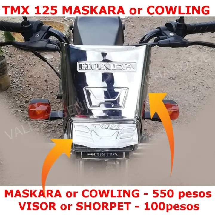 TMX 125 Alpha Cowling Maskara Stainless Dya 550 "Wings/H New Honda ...