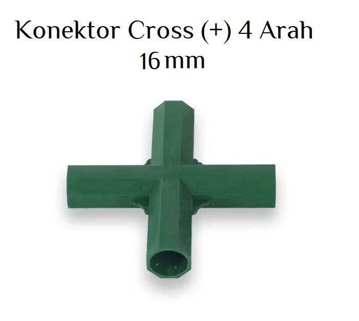 Konektor Rangka Rumah Kaca Konektor Cross 4 Arah Ajir 16mm Green house ... Konektor Rangka Rumah Kaca Konektor Cross 4 Arah Ajir 16mm Green house ...