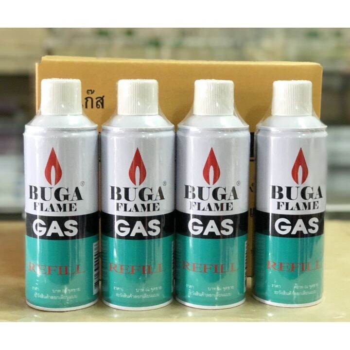 แก๊สไฟแช็ค ถูกที่สุด!! (1 กระป๋อง) BUGA FLAME GAS REFILL แก๊สไฟแช๊ค ...