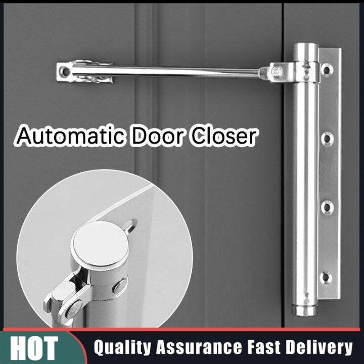Steel Automatic Door Closer Adjustable Latch | Lazada PH