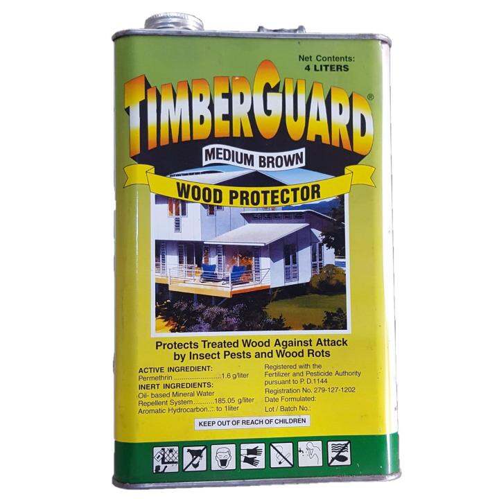 Timber Guard Wood Protector Medium Brown - 4 Liter | Lazada PH