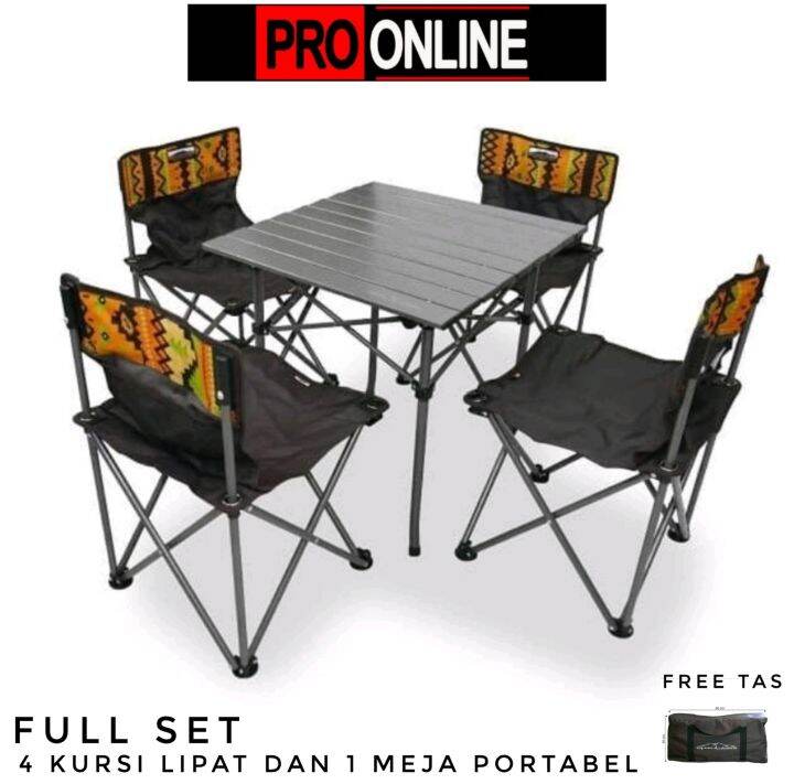 Paket kursi lipat dan meja lipat camping murah - Kursi meja lipat ...