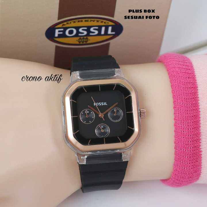 JAM TANGAN DISPLAY ANALOG CHRONO AKTIF TALI KARET DIAMETER 3.5 CM ...