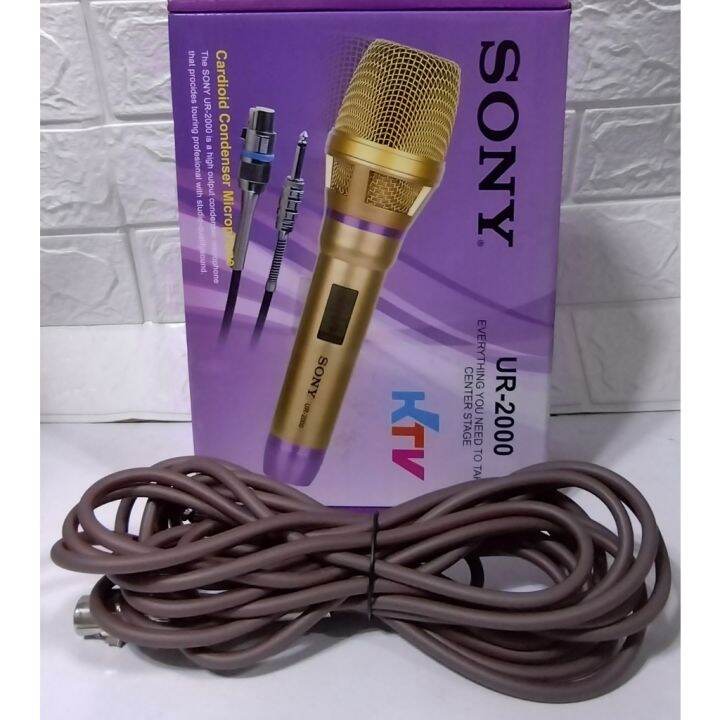 SONY UR-2000 CARDIOID CONDENSER MICROPHONE | Lazada PH